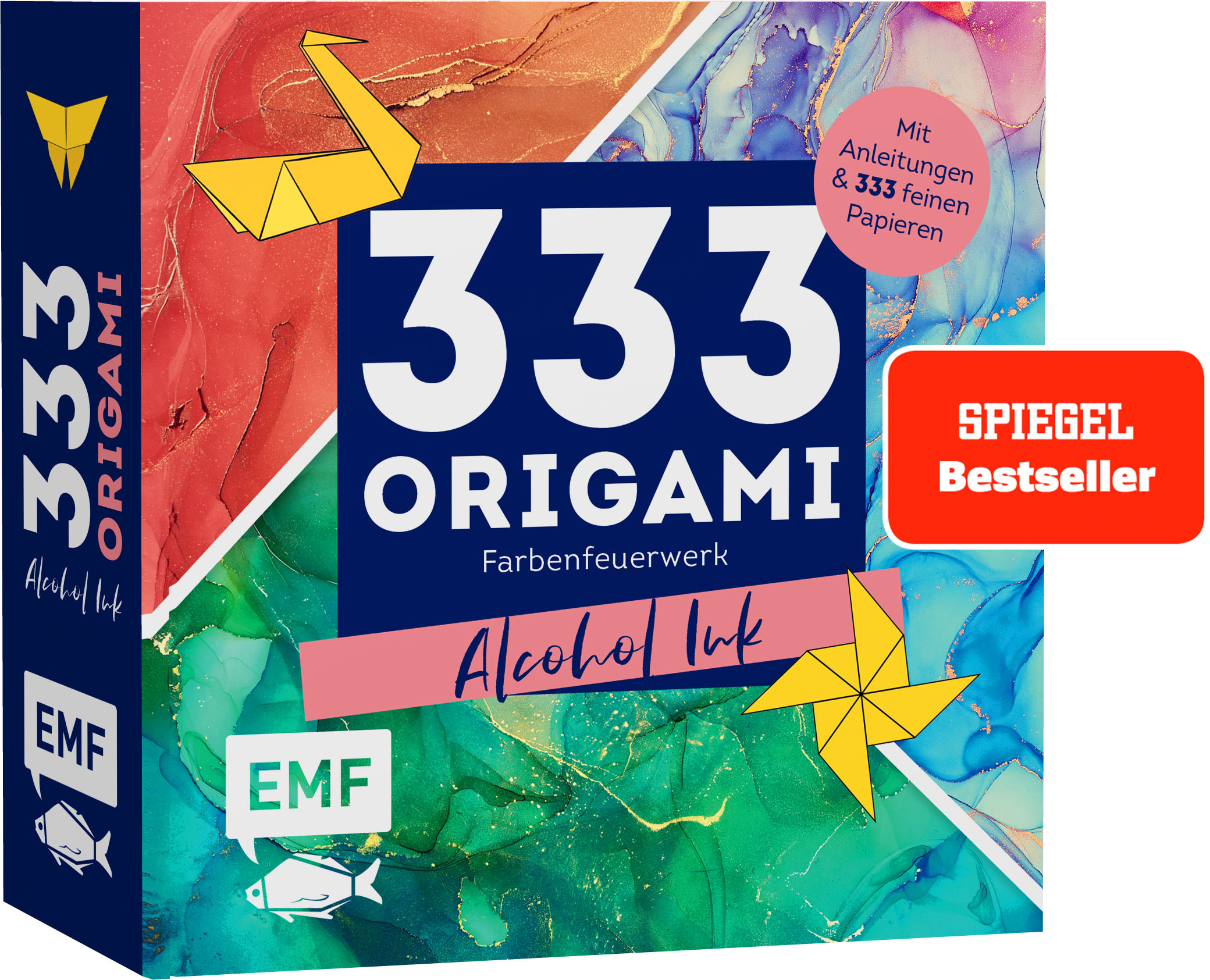 333 Origami - Alcohol Ink Farbenfeuerwerk | Origami | Zeichnen/Basteln ...