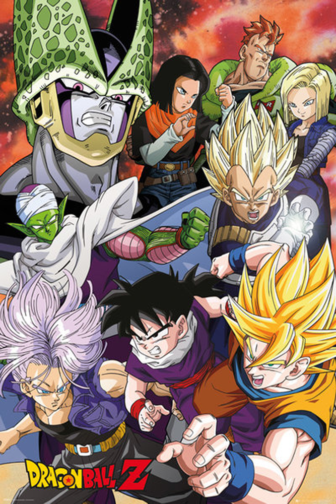 Poster: C30 Dragon Ball Z Cell Saga 91,5 x 61 cm | Poster | Merchandise ...