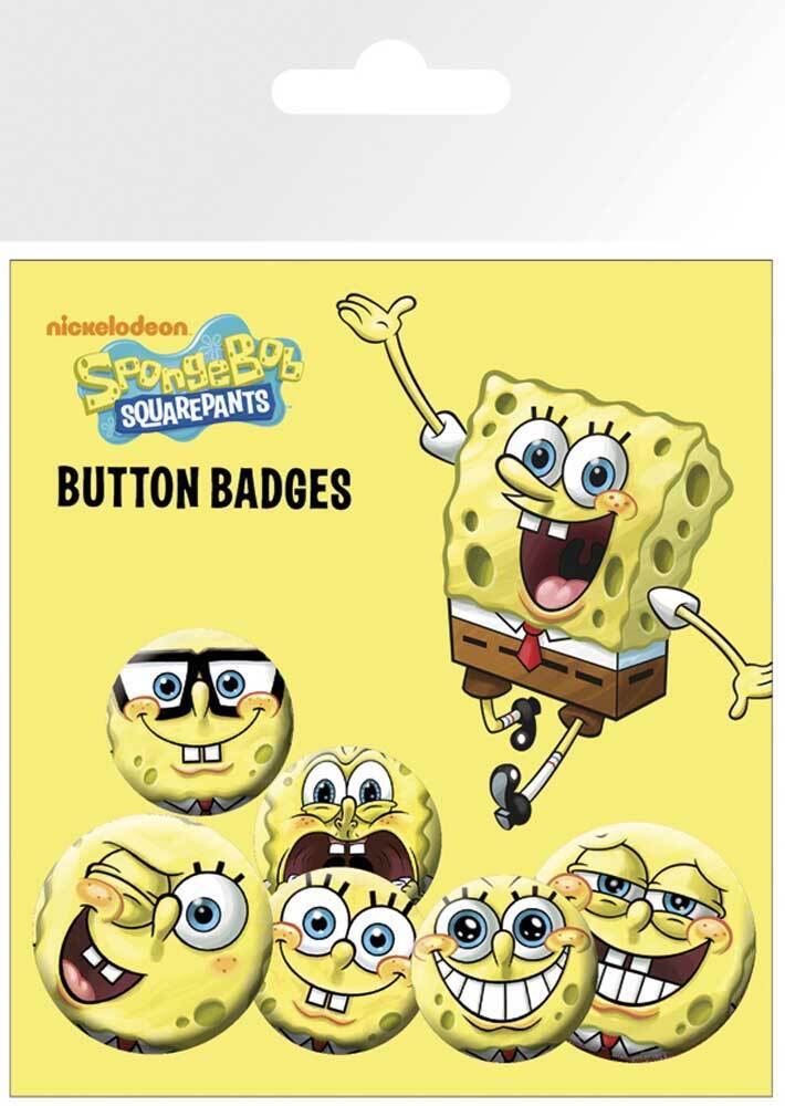 Button Badge Set: Spongebob - Expressions | Schlüsselanhänger ...