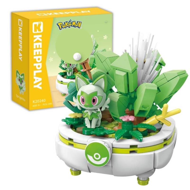 Bausatz: Pokemon Block Plant Series 02 - Felori / Sprigatito | Model ...